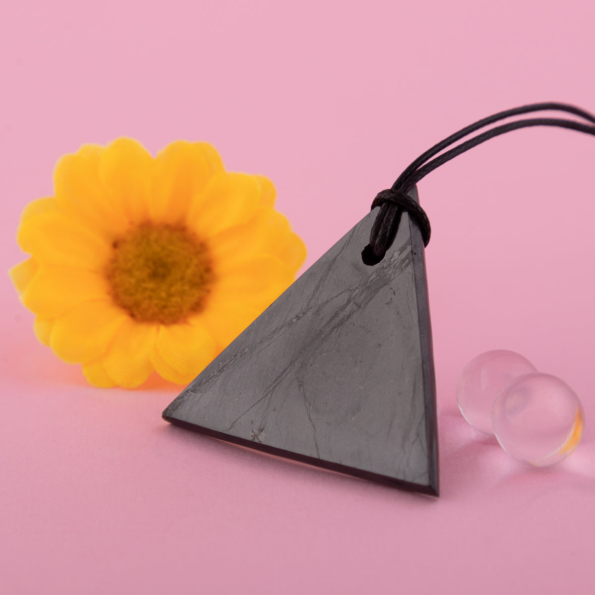 Shungite Pendant Reverse Triangle – Heka Naturals